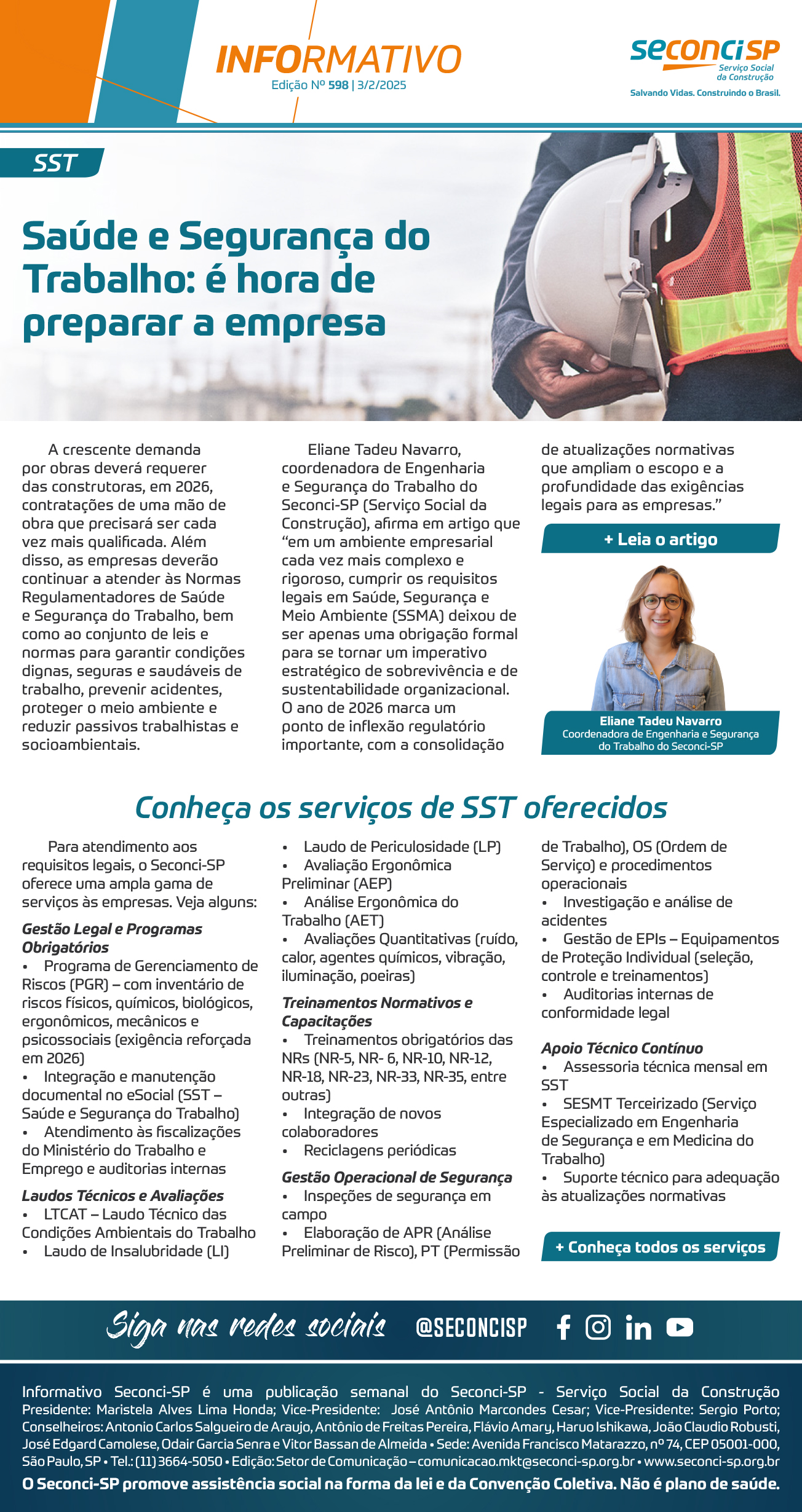Informativo Nº 598 - Seconci-SP